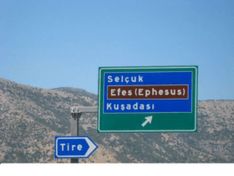 Road signs and signposts in Turkey